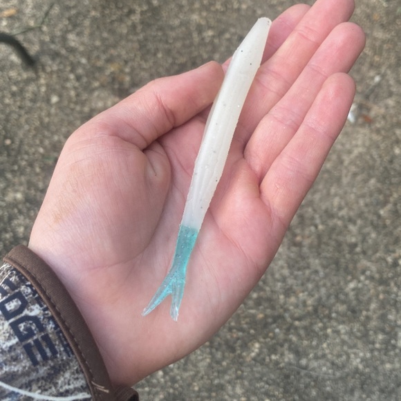 Other | 12 Pack Of Hand Poured White Flukes With A Blue Tail | Poshmark